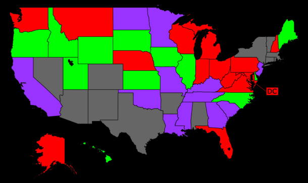 USA INFLAMMATORY/HEART DEATH RATE BY STATE