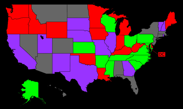 USA LYMPHOMAS DEATH RATE BY STATE