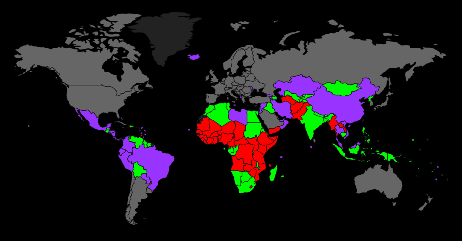BIRTH TRAUMA DEATH RATE BY COUNTRY