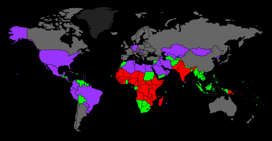 DIARRHOEAL DISEASES DEATH RATE BY COUNTRY