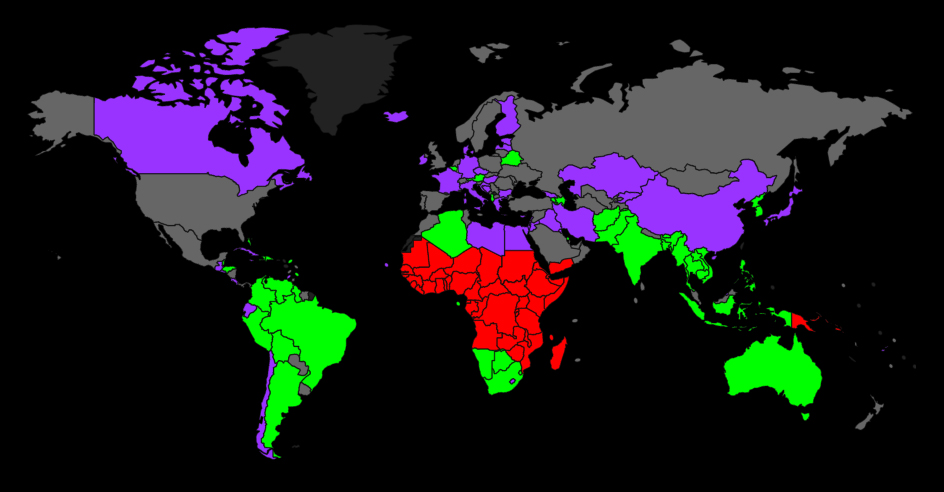 MALARIA DEATH RATE BY COUNTRY