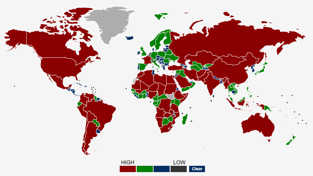 Area Land • World by Country • SQ KM • Map • worldlifeexpectancy.com