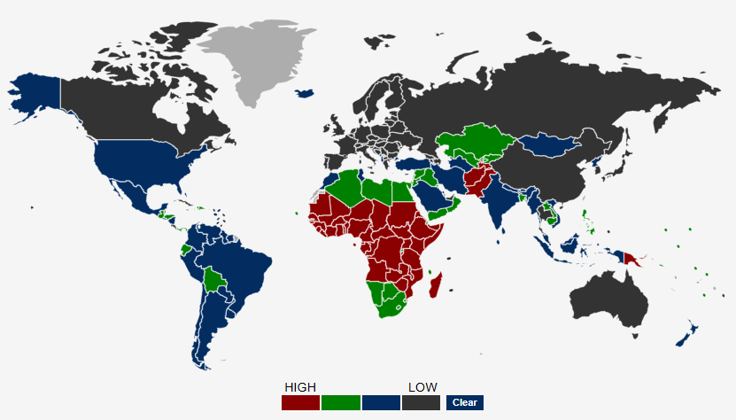 Birth Rate • 2024 • World by Country • Rate • Map • worldlifeexpectancy.com