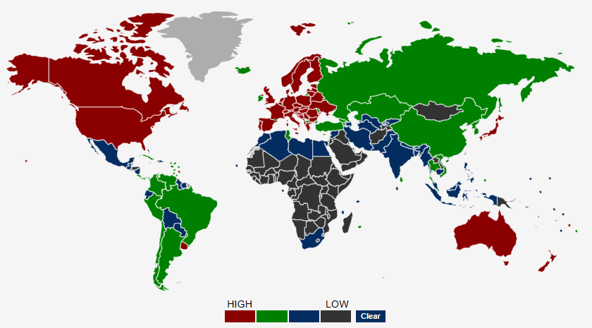 Dependency Ratio • Elderly • World by Country • Ratio • Map ...