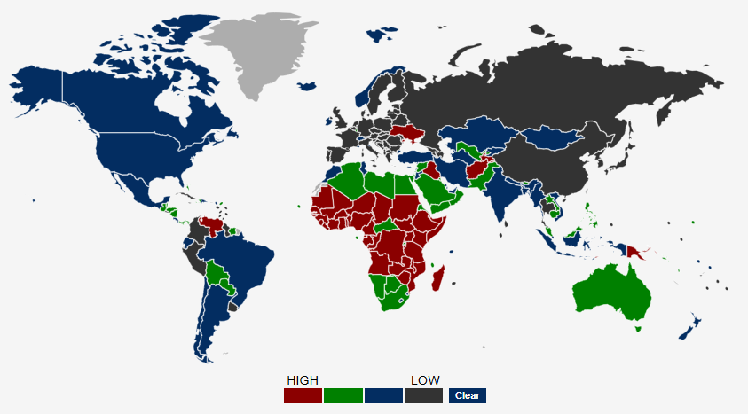Population Growth • 2024 • World by Country • Rate • Map ...