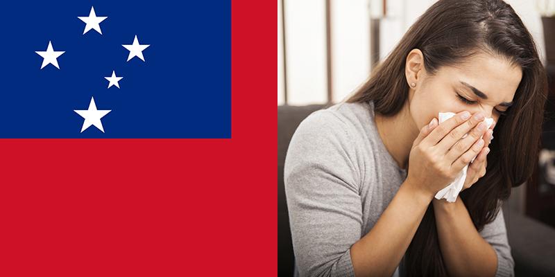 사모아에서 인플루엔자 및 폐렴