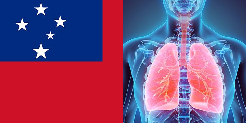 사모아에서 폐 질환